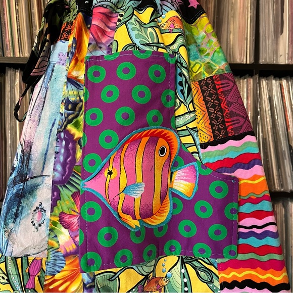 Vintage | Skirts | Festival Mondegreen Fishman Donuts Mexico Tropical ...